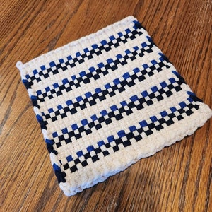 Handmade Large Loom Woven Potholder - Trivet, Oven Mitt, Hot Pad ...