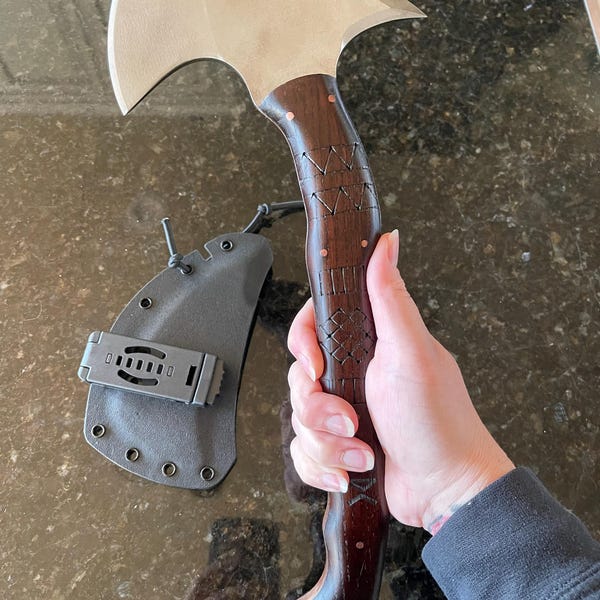 Viking Axe Wall Mount , Drakkar Axe Holder, Axe Steel Hanger, Axe Wall ...