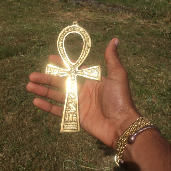 The Copper Pharaonic Ankh Amulet Available in Five Sizes Egyptian Ankh ...