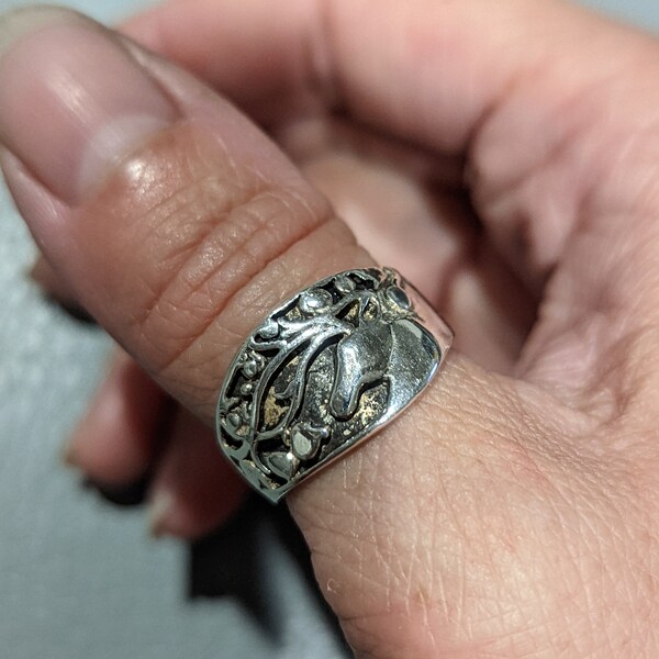 Scythian Stag Sterling Silver Ring: Vintage Style Ring, Spirit Animal ...