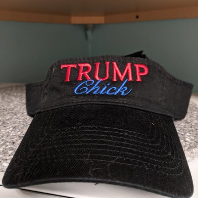 Trump Chick Patriotic Visor, Red White & Blue Trump 2020 Visor, Women ...