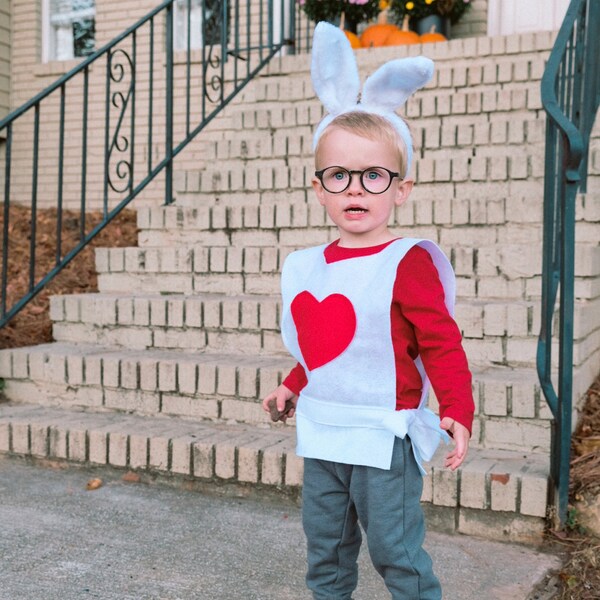 WHITE RABBIT Costume Set (alice in Wonderland) - (baby, Toddler, Kids ...