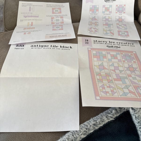 Antique Tile Quilt Block Pattern (video Tutorial) – Beginner Quilting ...