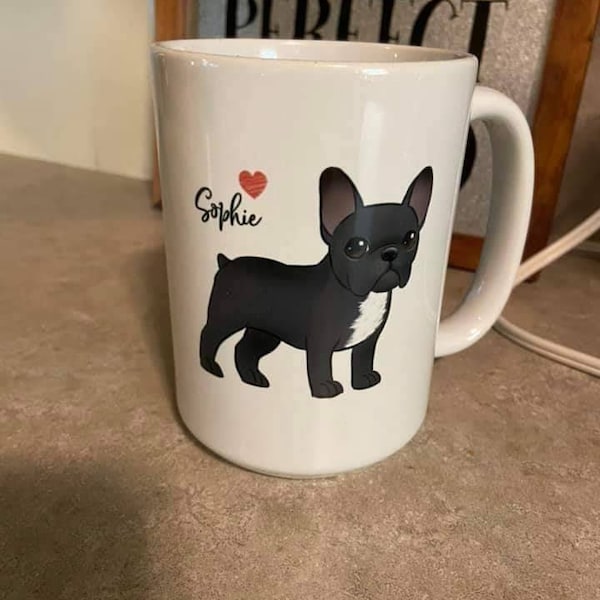 Custom French Bulldog Mug, Personalized Frenchie Mug, Frenchie Gift ...