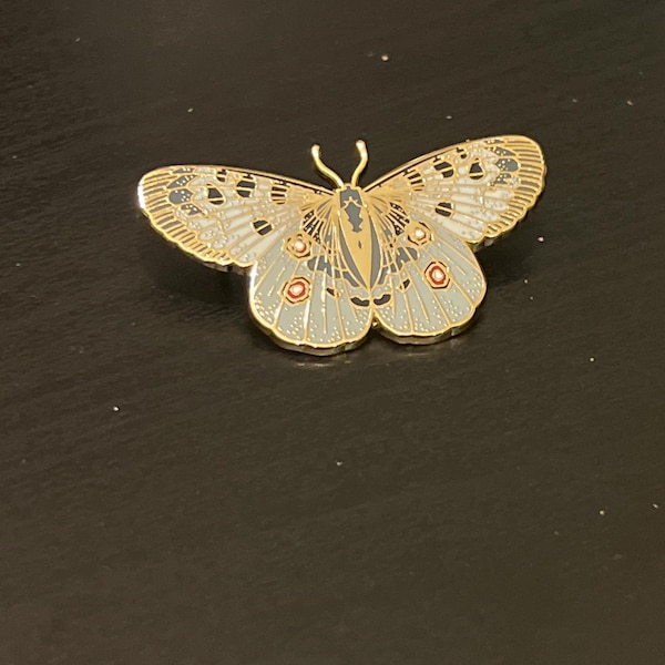 Mountain Apollo Butterfly Enamel Pin - Etsy