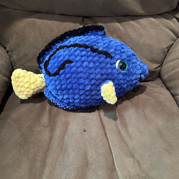 PATTERN: Beckett the Blue Tang Pattern - Amigurumi Plush Blue Tang ...