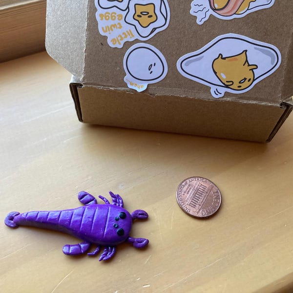 Prehistoric Clay Figurine (eurypterid, Ammonite, Trilobite) Polymer ...