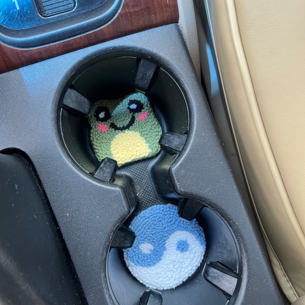 Set of 2 Car Coasters,cute Car Accessories,customisable Car Decor,new ...