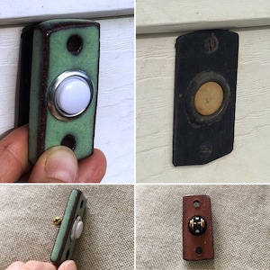 Rectangle Doorbell Plate Cover With Standard Button Ultra Modern 1 Inch ...