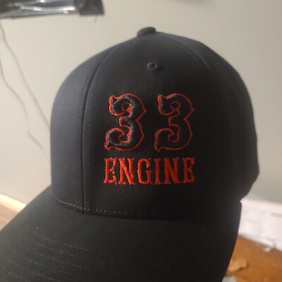 Custom Fire Station Cap 3D Puff Embroidered Firefighter Any Color ...