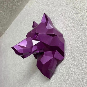 Papercraft 3d YORKSHIRE TERRIER Dog Puppy Low Poly Paper - Etsy