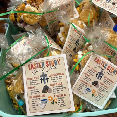Easter Story Snack Mix for Holy Week Kids Resurrection Easter Story ...