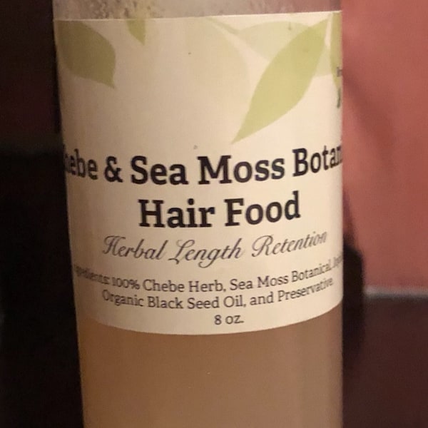 Organic African Chebe & Sea Moss Hair Smoothie, Low Porosity Hair ...