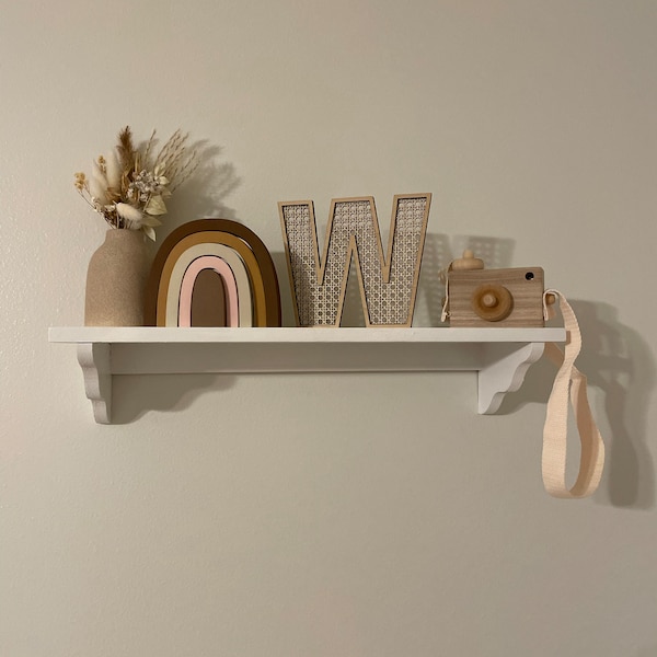 Rattan Nursery Letter Decor | Rattan | Wicker Letters | Wooden Letters ...