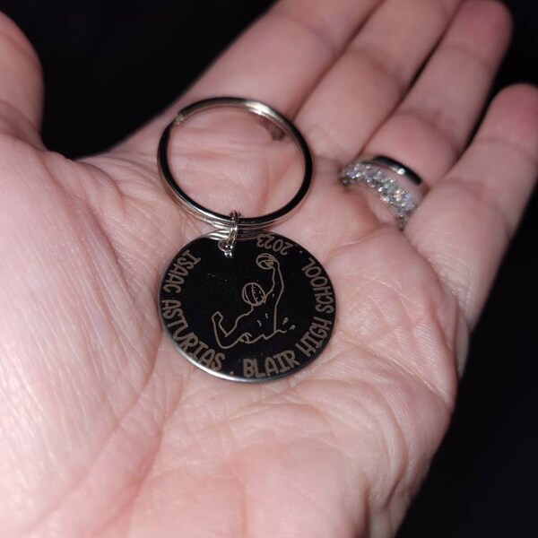 Water Polo Team Player Personalized Key Chain End of the Season Senior ...