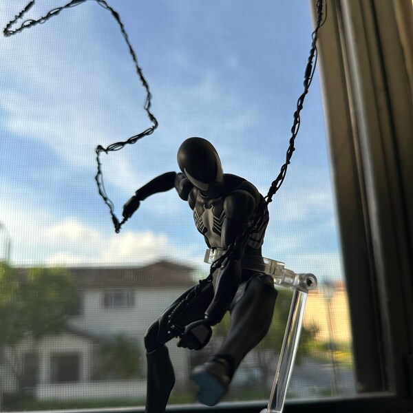 1:12 Scale Poseable Venom Webbing Effect / Hand Made Action Figure ...