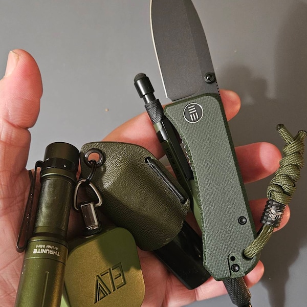 Handmade NPE "letter Opener" Gen. 2.0 Ghost G10, Purple/pink, Green and ...