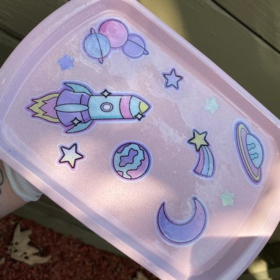 Galaxy Girl Sticker Pack Space Themed Stickers Aesthetic Sticker Pack ...