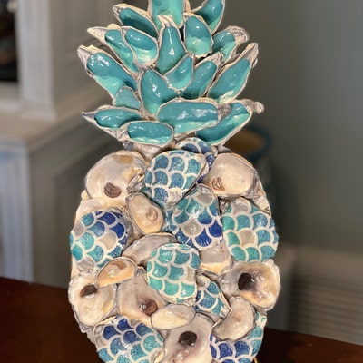 Oyster Shell Cluster Beach Decor Beach Wedding Nautical - Etsy