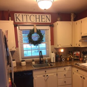 Large Kitchen Sign Wooden Kitchen Sign Kitchen Wall Decor Farmhouse ...