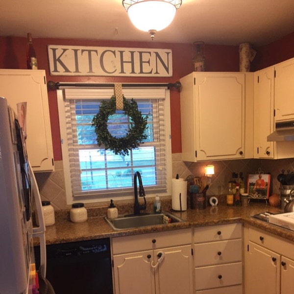Large Kitchen Sign | Wooden Kitchen Sign | Kitchen Wall Decor ...