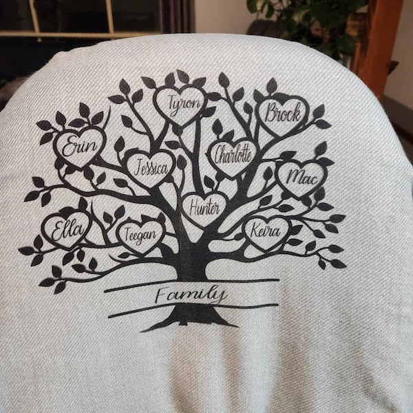 Family Tree Svg Bundle 2-16 Members Tree of Life Svg Family Svg Heart ...