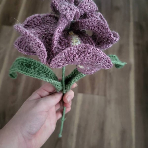 Iris Flower Crochet Pattern, Crochet Flower Bouquet Pattern, Crochet ...