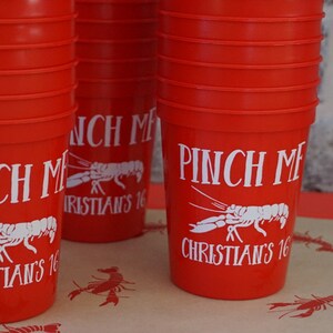 Crawfish Boil Cups, Crawfish Party Cups, Custom Crawfish Cups, Plastic ...