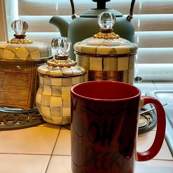 OH DEER Mug Fan Art Alastor's Mug Alastor Fanart Tea Cup Radio Demon ...