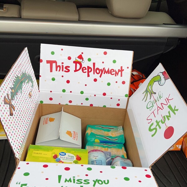 Christmas Care Package for Deployment / Winter Military Gift for Long ...