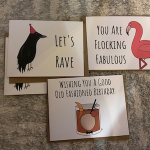 Happy Clucking Birthday Chicken Pun Greeting Card / Handmade Birthday ...