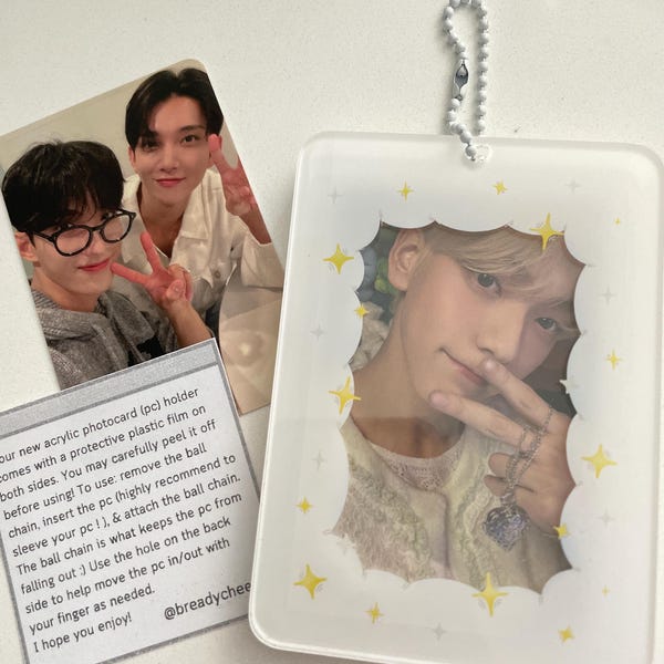 Kpop Acrylic Photocard Holder | Stray Kids Skzoo Skz Clear Pc Holder ...