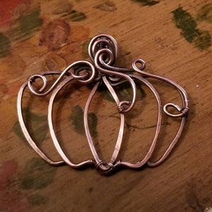 Wire Wrapped Pumpkin Pendant Template Pattern : Downloadable File With ...