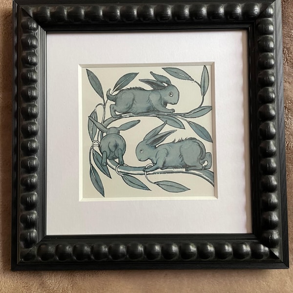 Chunky Bead Black Picture Frame- Custom Framing- A3 A4 A5 4x4 5x7 8x10 ...