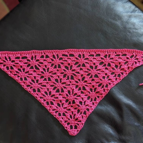 Crochet Pattern Bandana Headband Crochet Flower Headband Pattern Lace ...