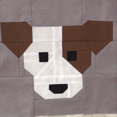 Jack Russell Terrier Puppy Dog Animal PDF Quilt Block Pattern Includes ...
