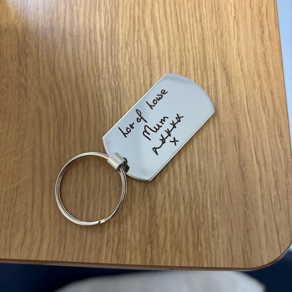 Engraved Photo Keyring - Stainless Steel, Lasered - Etsy