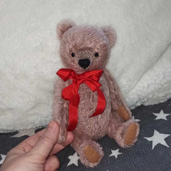 Miniature Teddy Bear Pattern, Cute Artist Bear Sewing Pattern, Joint ...