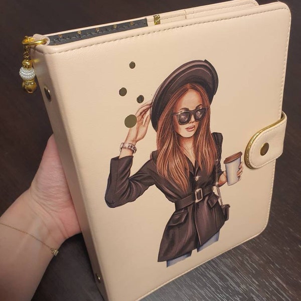 Blue A5 Planner Cover / A5 Planner Binder / Personalized Binder A5 ...