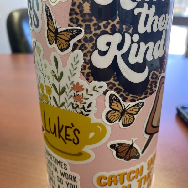 Brown Mini Butterflies 9 PC Sticker Pack | Aesthetic Stickers for ...