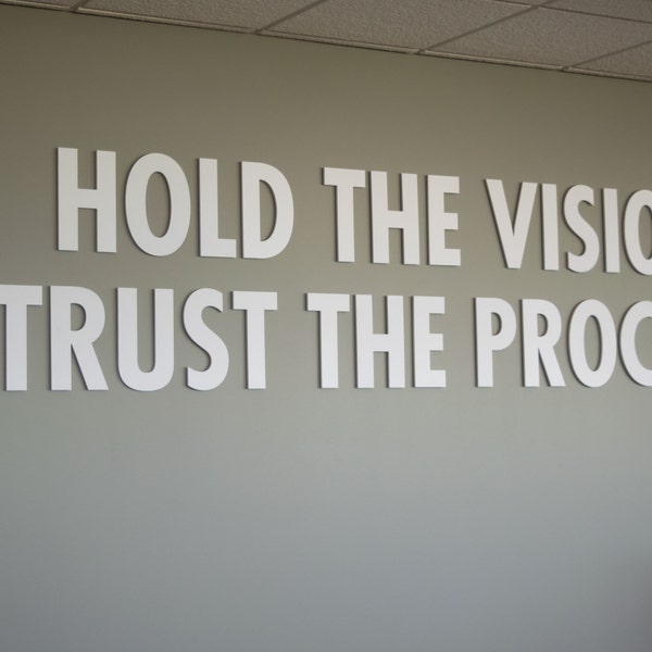 Trust the Process, Office Design, 3D, Office Decor, Office Wall Art ...