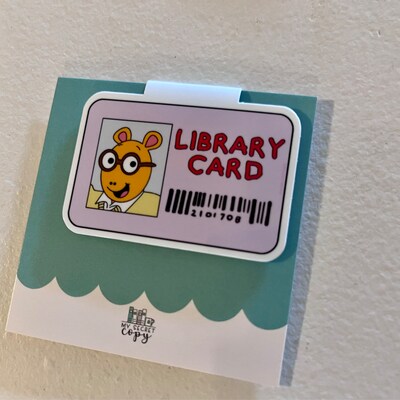 Library Card Magnetic Bookmark Bookish Gift Book Club Bookmark Gifts ...