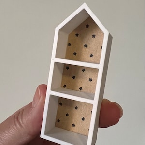 3D Dollhouse STL Files Modern House Bookcase and Basket STL Files for ...