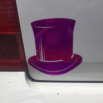 Top Hat Car Window Decal - Etsy