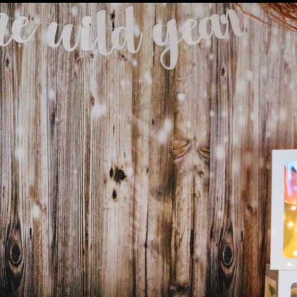 One Wild Year Banner - Birthday Banner - Etsy