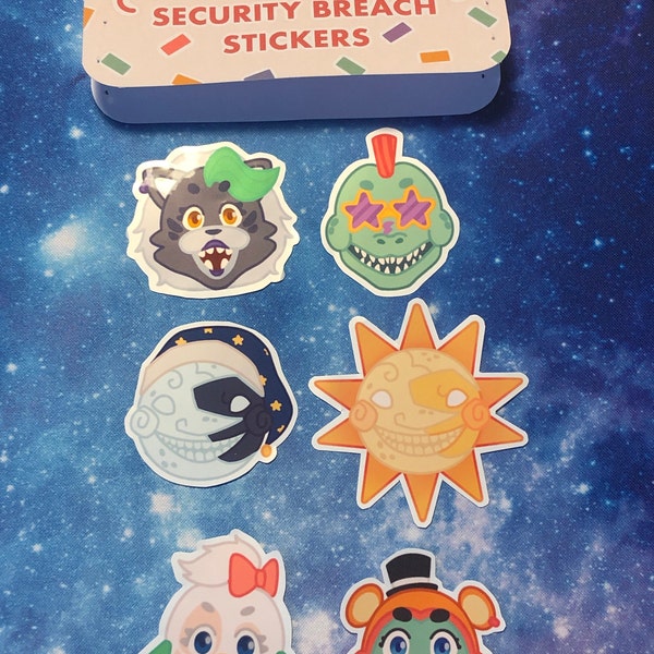 FNAF Security Breach Stickers! - Etsy