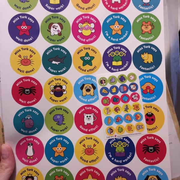 10mm Smiley Star Reward Stickers - Etsy