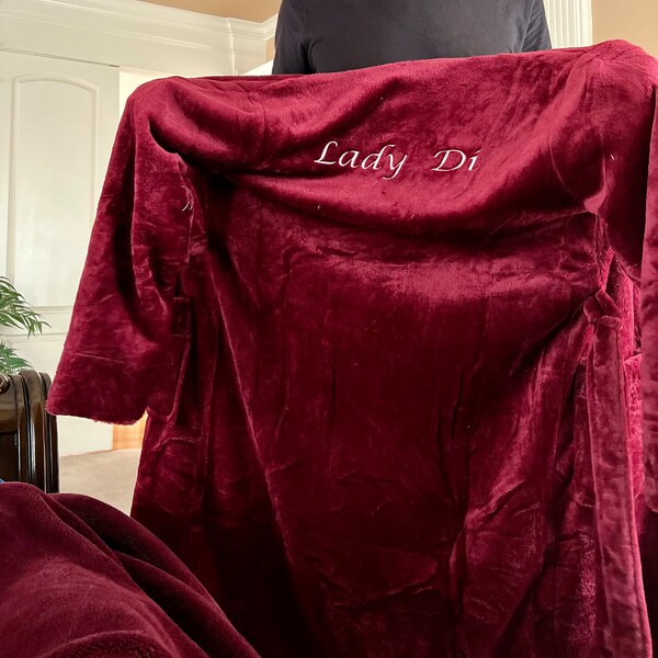 Personalized Plush Robe Custom Embroidered, Birthday Gift, Wedding Gift ...