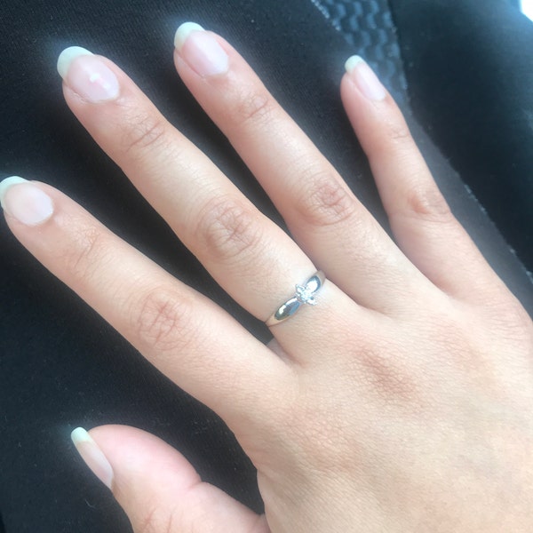 Vintage Silver & Rhinestone Fancy Figure Eight Statement Ring - Etsy