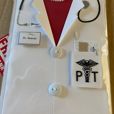 Handmade Doctor Card, Medical Card, Handmade Medical School Graduation ...